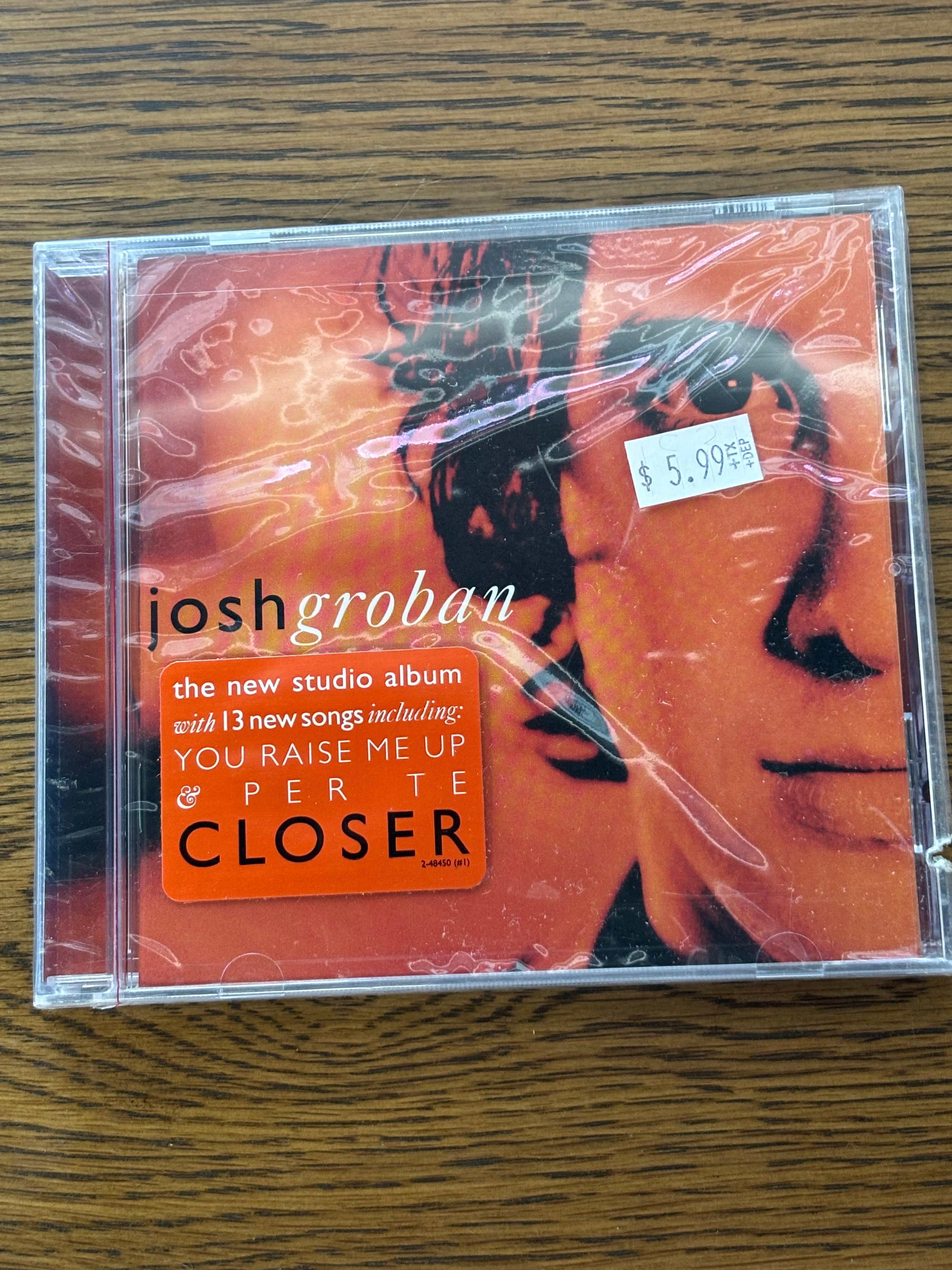 Josh Groban - Closer CD – Under The Radar Records